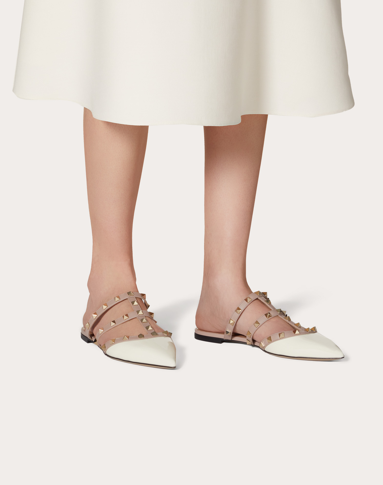 VALENTINO Valentino Garavani Rockstud Pointed Toe Slip-On Mules
